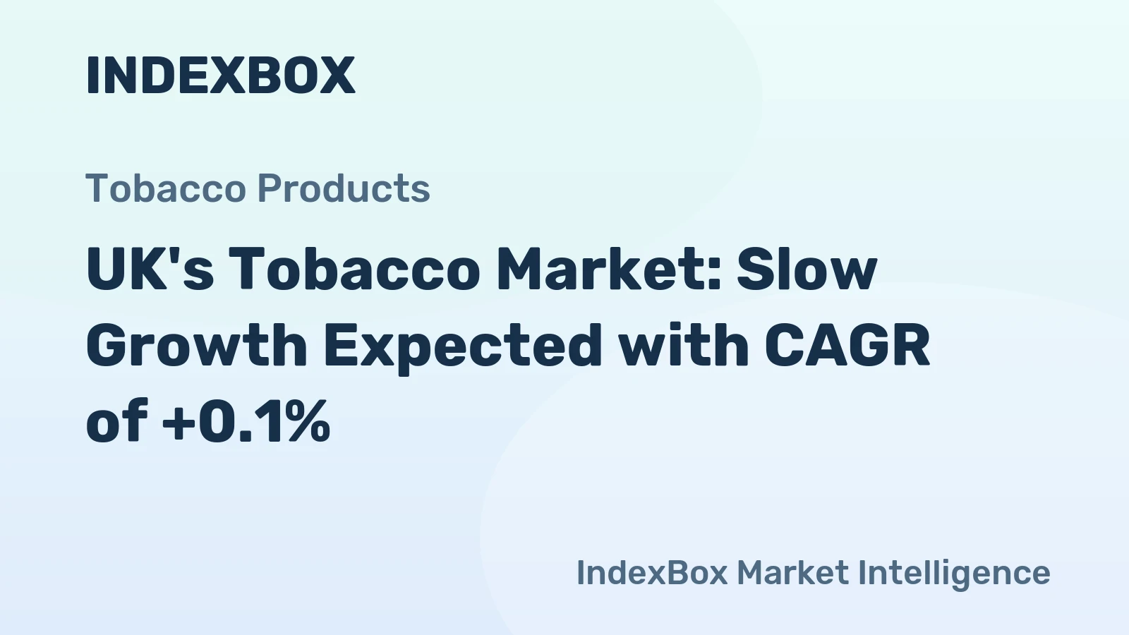 UK's Tobacco Market: Slow Growth Expected with CAGR of +0.1%