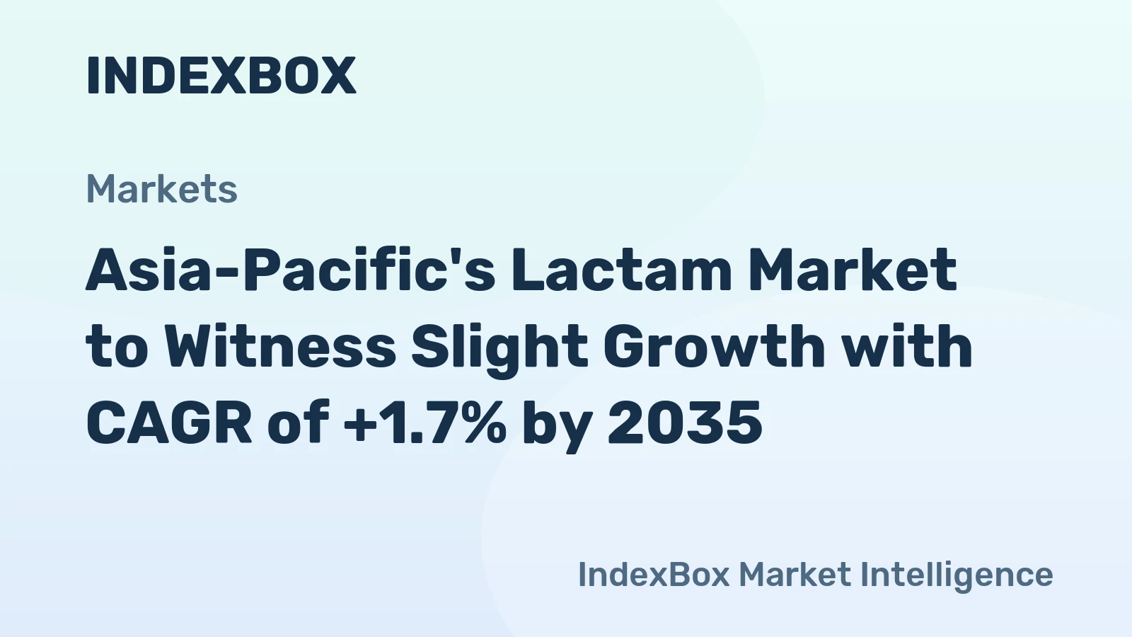 Asia-Pacific's Lactam Market to Witness Slight Growth with CAGR of +1.7% by 2035