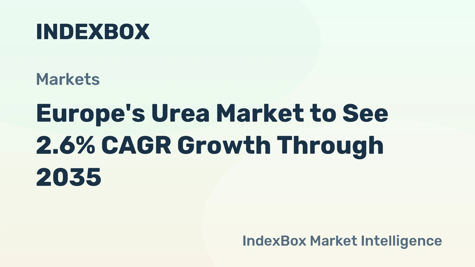 Europe's Urea Market to See 2.6% CAGR Growth Through 2035