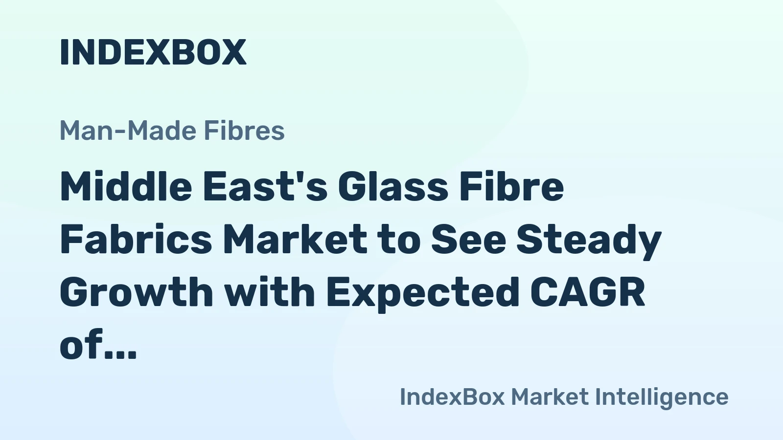 Middle East's Glass Fibre Fabrics Market to See Steady Growth with Expected CAGR of +1.2% from 2024 to 2035