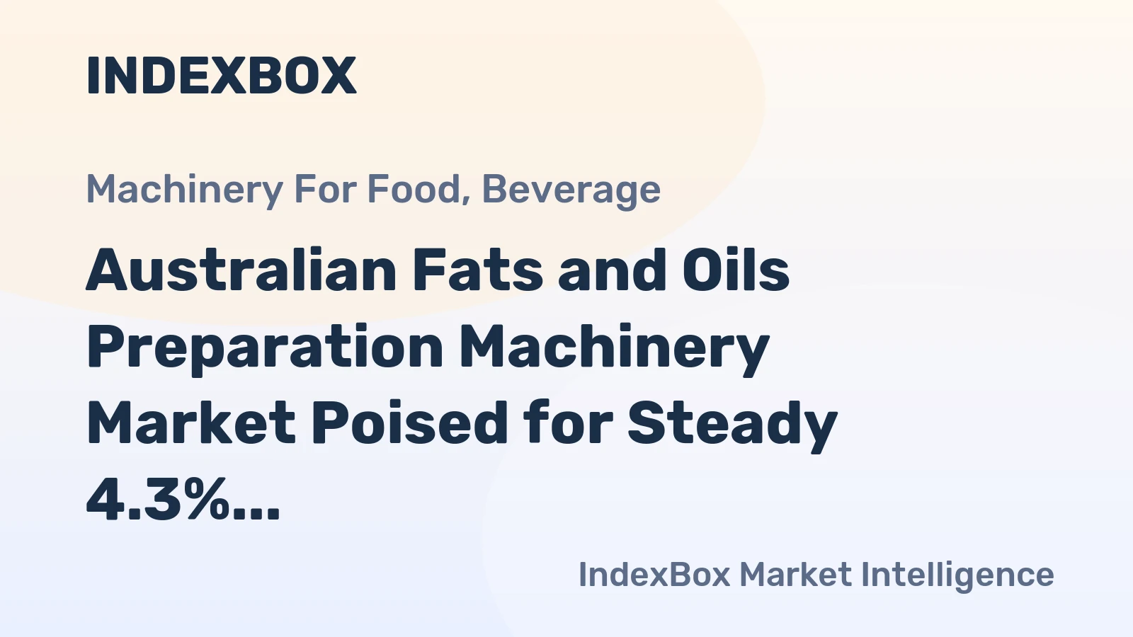 Australian Fats and Oils Preparation Machinery Market Poised for Steady 4.3% CAGR Growth Through 2035