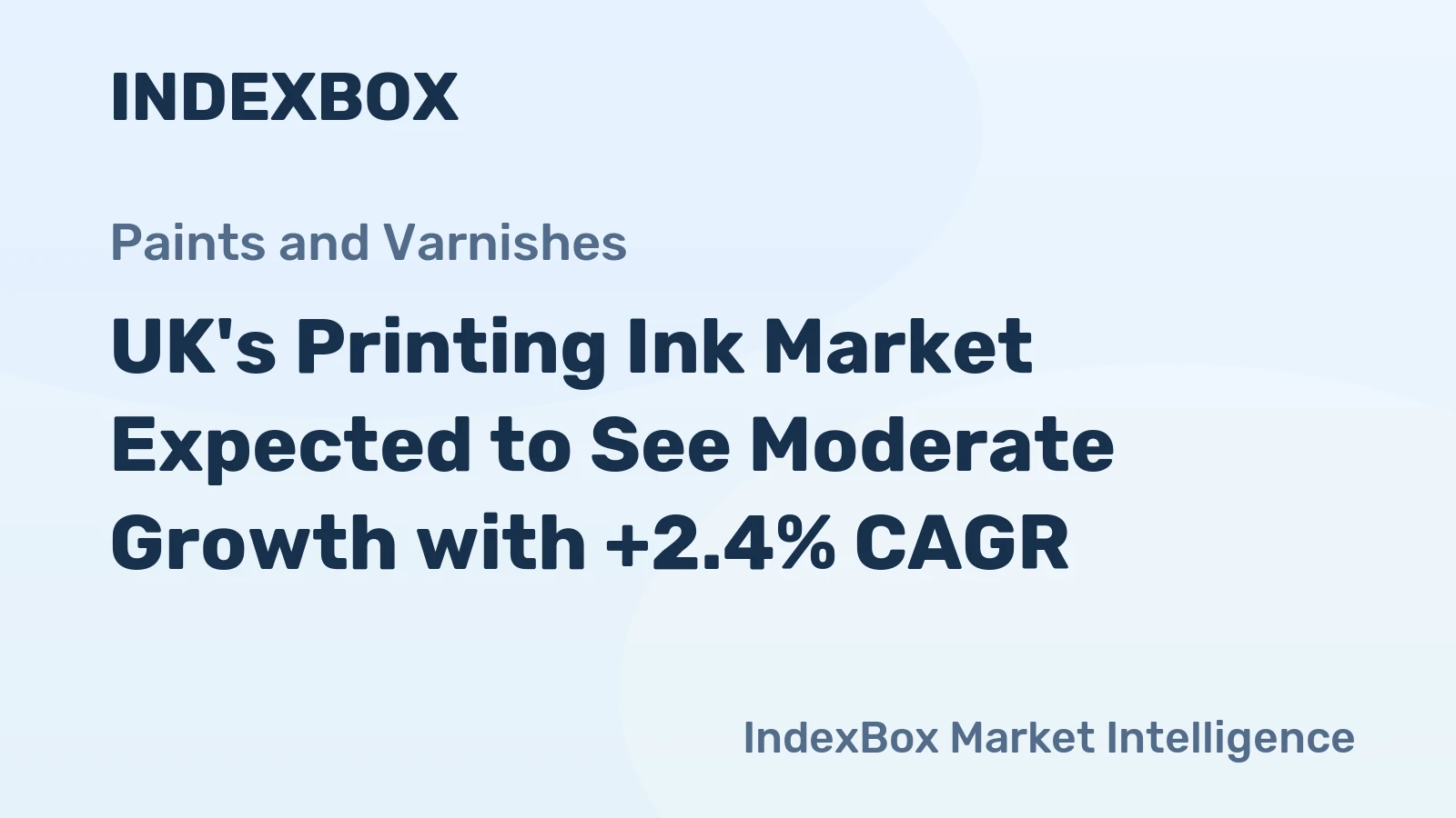 UK's Printing Ink Market Expected to See Moderate Growth with +2.4% CAGR