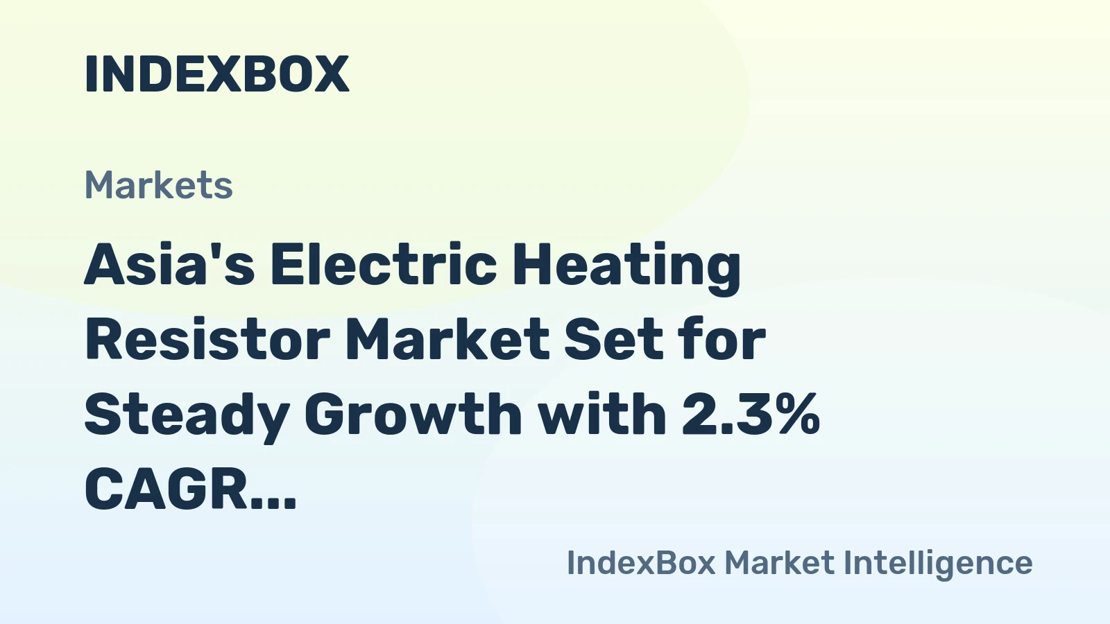 Asia's Electric Heating Resistor Market Set for Steady Growth with 2.3% CAGR in Value Through 2035