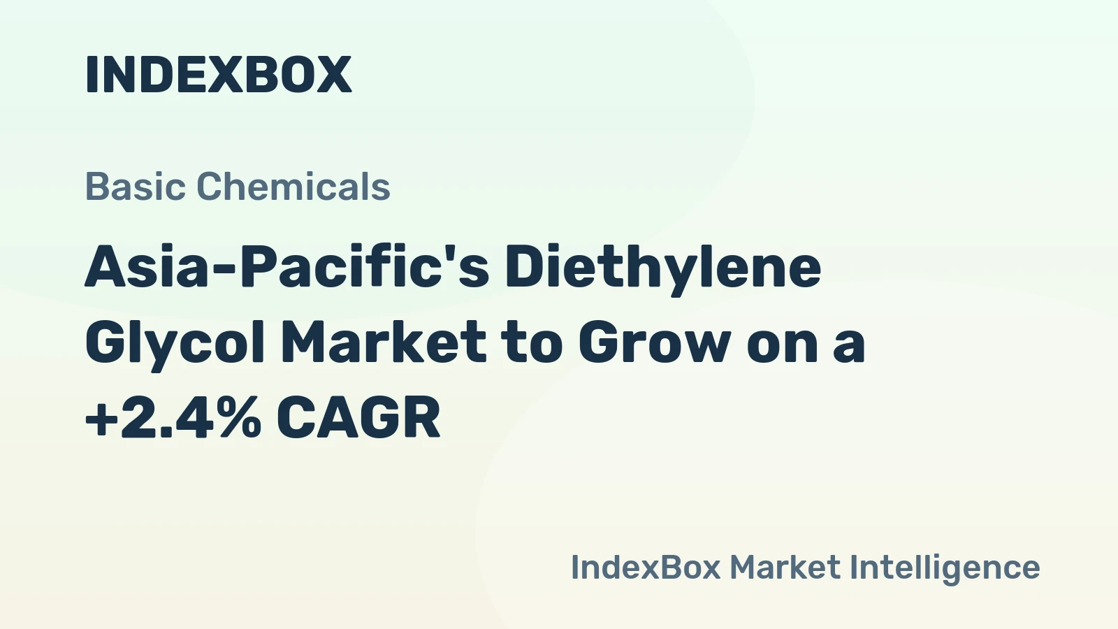 Asia-Pacific's Diethylene Glycol Market to Grow on a +2.4% CAGR