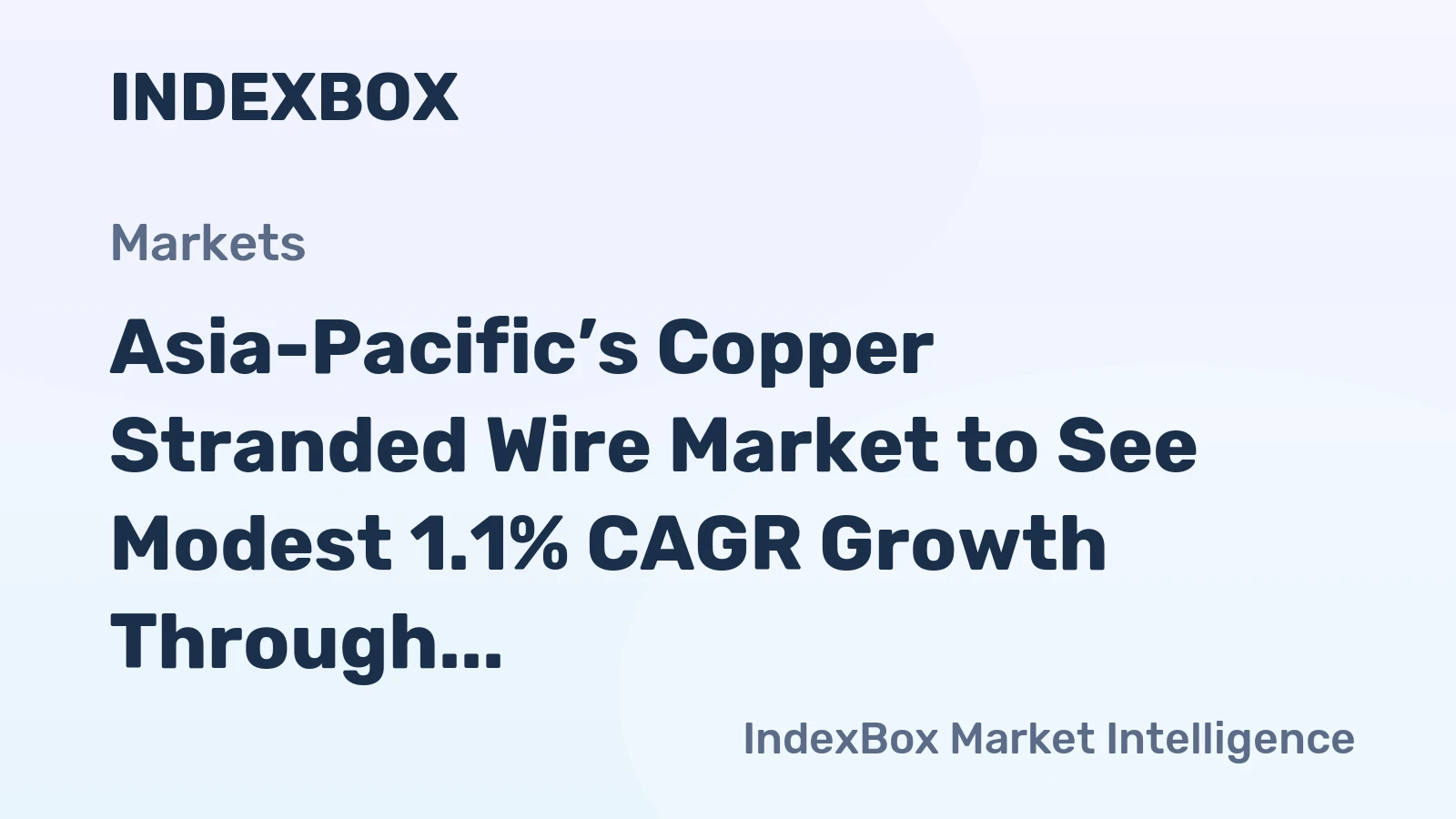 Asia-Pacific’s Copper Stranded Wire Market to See Modest 1.1% CAGR Growth Through 2035