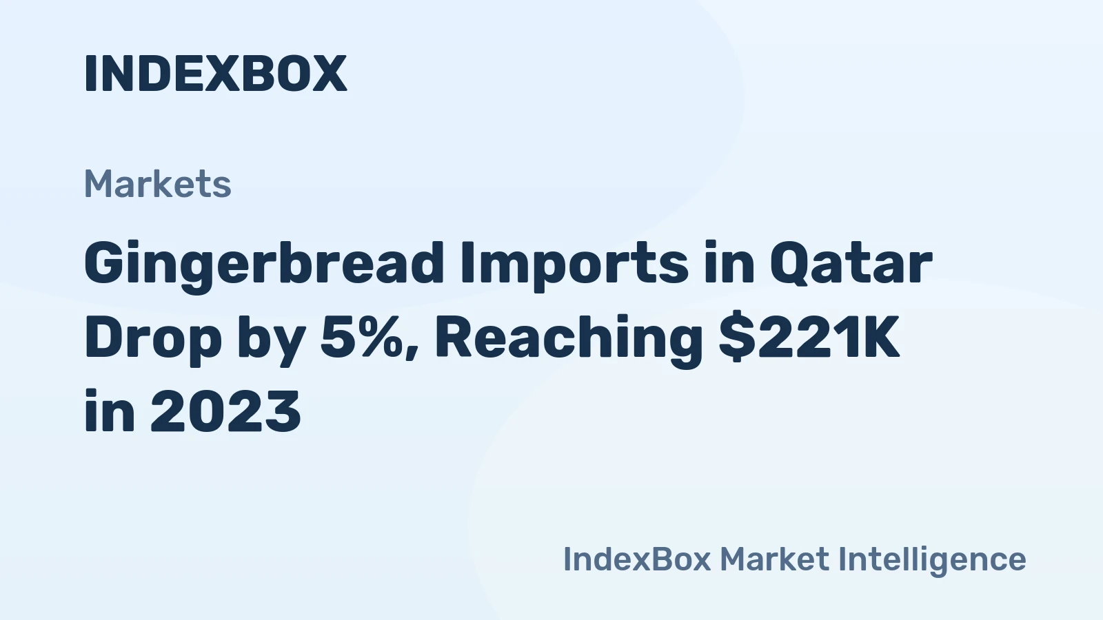 Gingerbread Imports in Qatar Drop by 5%, Reaching $221K in 2023