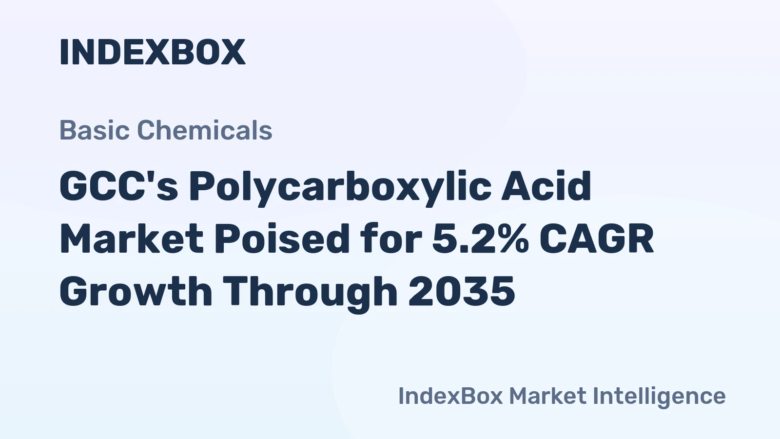 GCC's Polycarboxylic Acid Market Poised for 5.2% CAGR Growth Through 2035