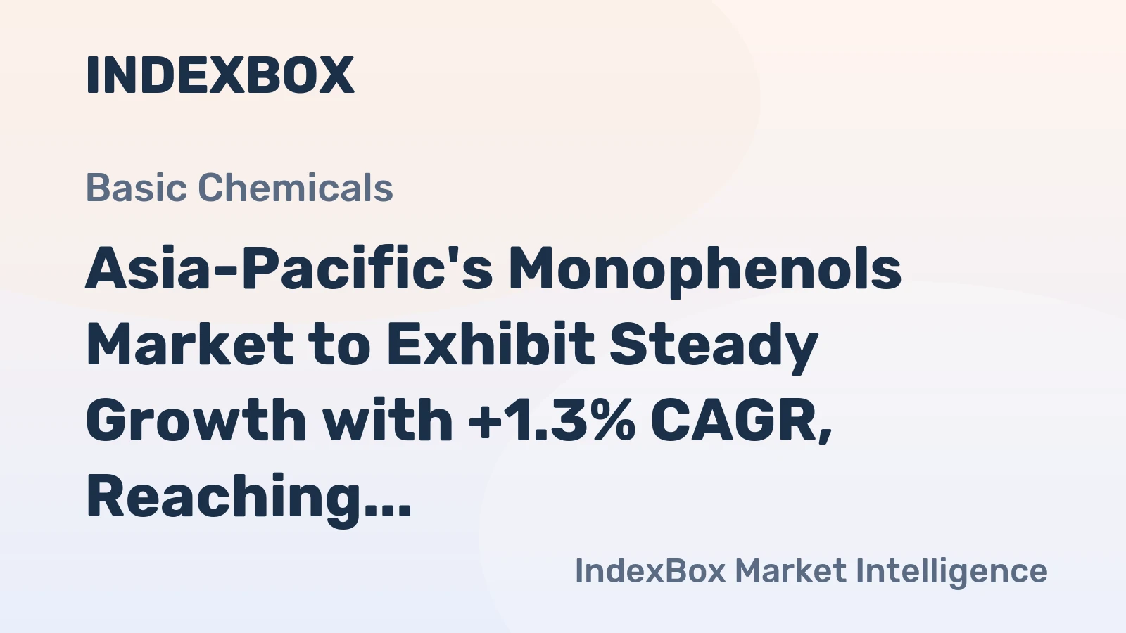 Asia-Pacific's Monophenols Market to Exhibit Steady Growth with +1.3% CAGR, Reaching $30.8B by 2035