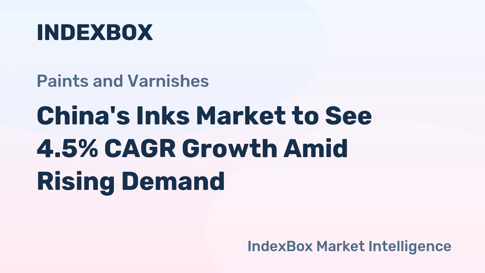 China's Inks Market to See 4.5% CAGR Growth Amid Rising Demand