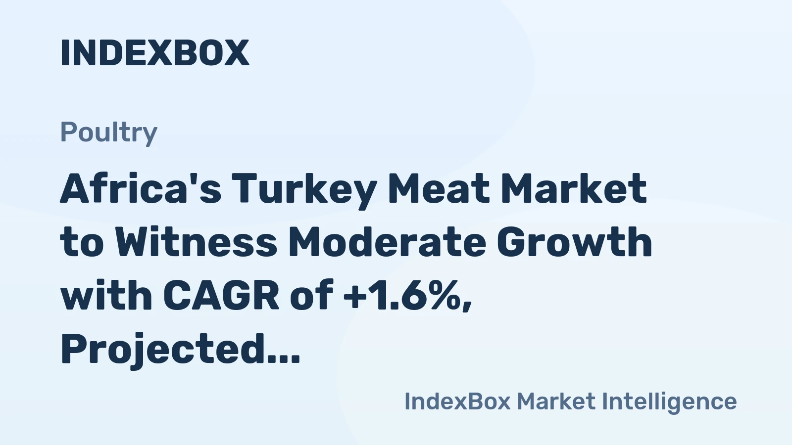 Africa's Turkey Meat Market to Witness Moderate Growth with CAGR of +1.6%, Projected to Reach $1.3B by 2035