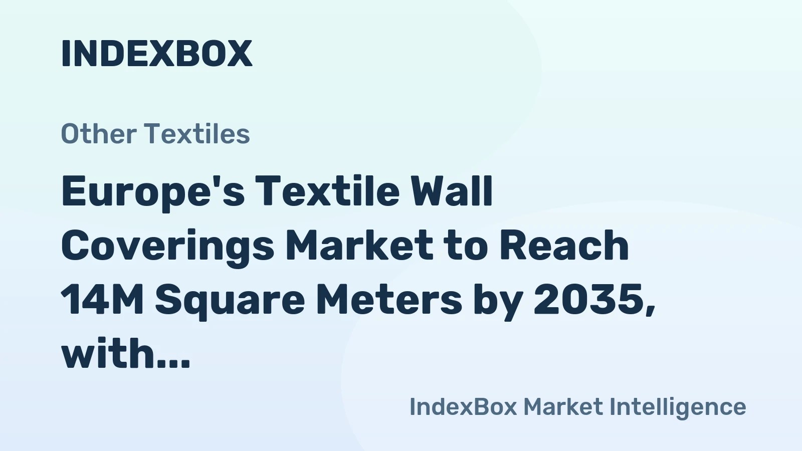 Europe's Textile Wall Coverings Market to Reach 14M Square Meters by 2035, with a Value of $278M