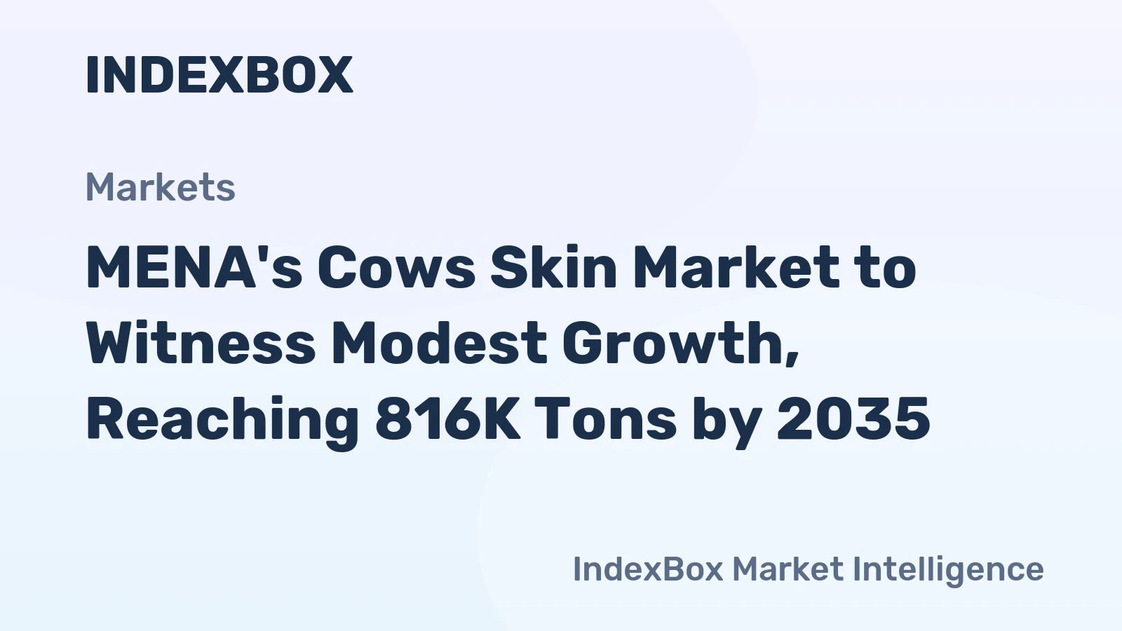 MENA's Cows Skin Market to Witness Modest Growth, Reaching 816K Tons by 2035
