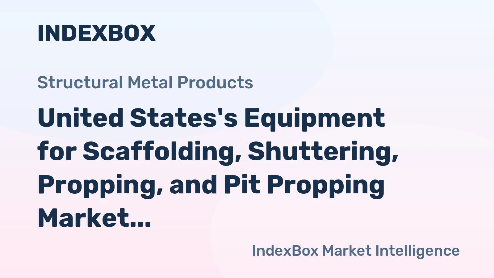 United States's Equipment for Scaffolding, Shuttering, Propping, and Pit Propping Market to Reach 352K Tons and $858M by 2035