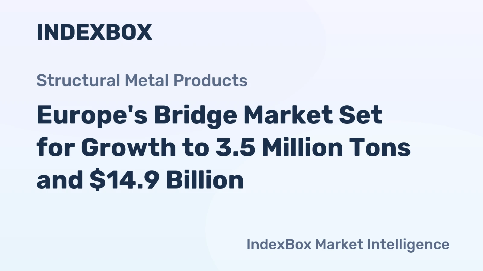 Europe's Bridge Market Set for Growth to 3.5 Million Tons and $14.9 Billion