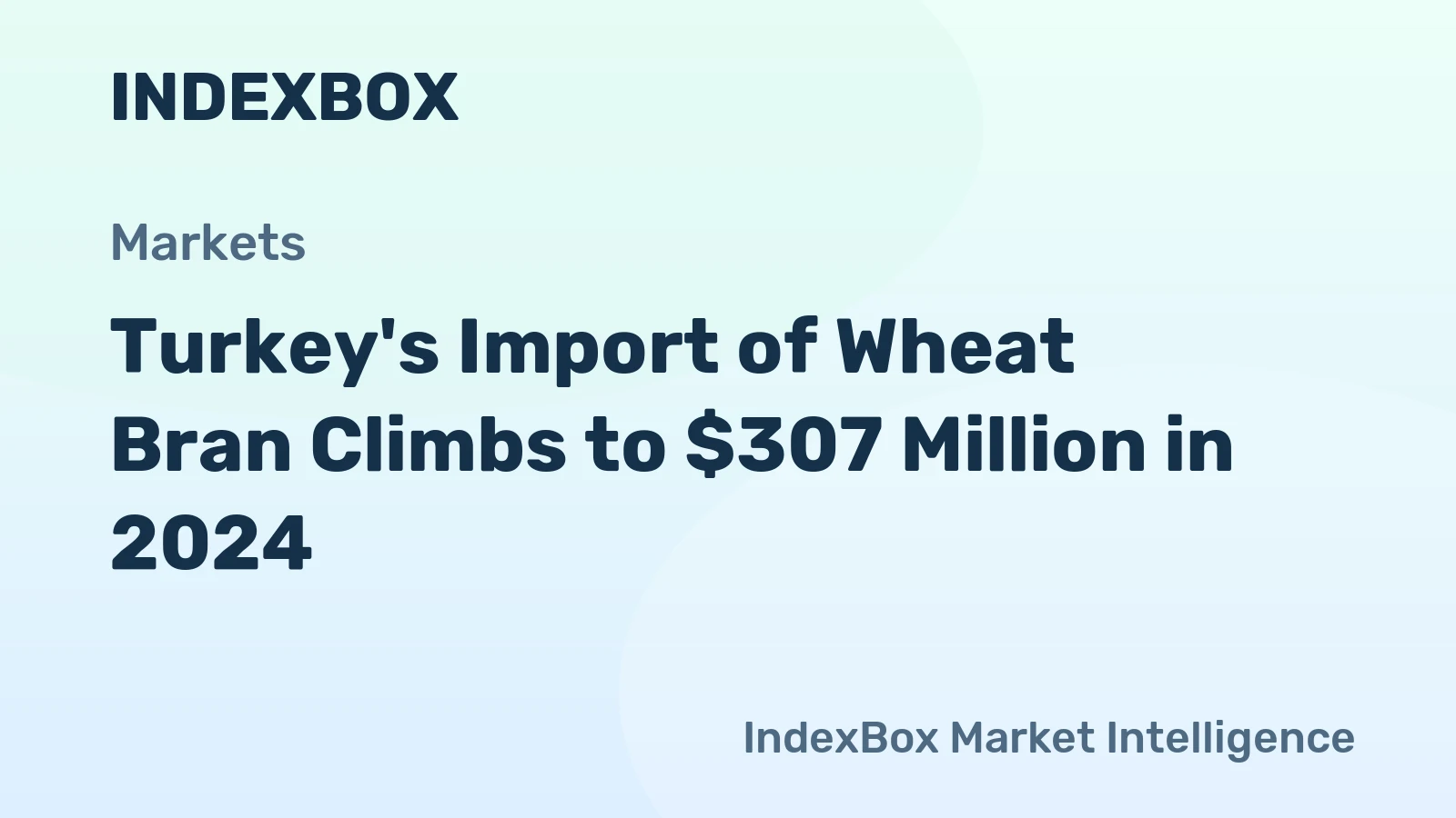 Turkey's Import of Wheat Bran Climbs to $307 Million in 2024