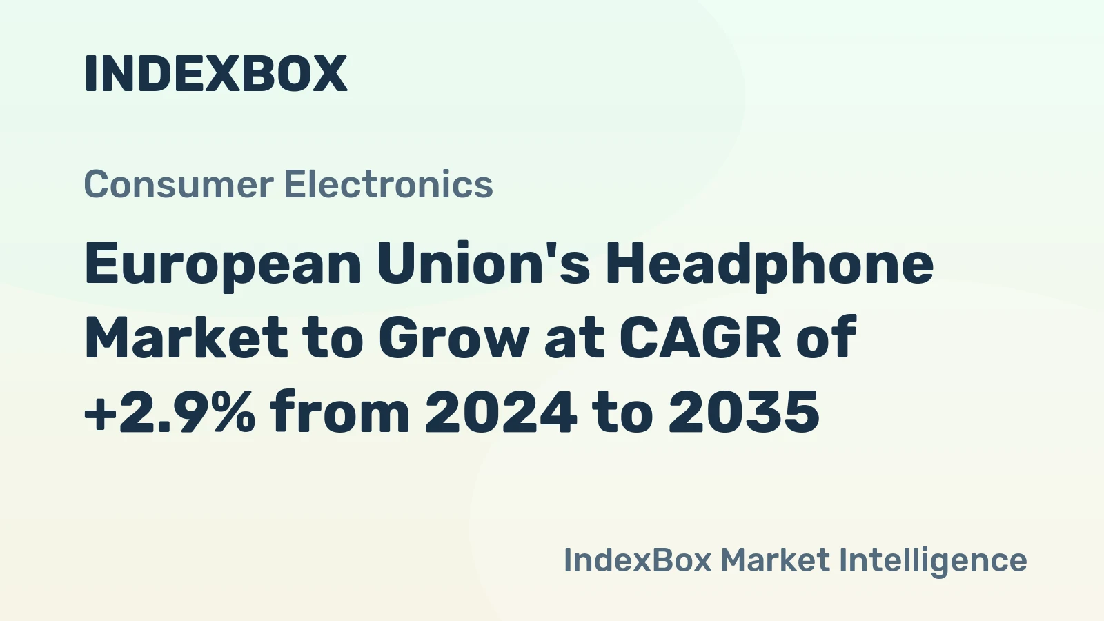 European Union's Headphone Market to Grow at CAGR of +2.9% from 2024 to 2035