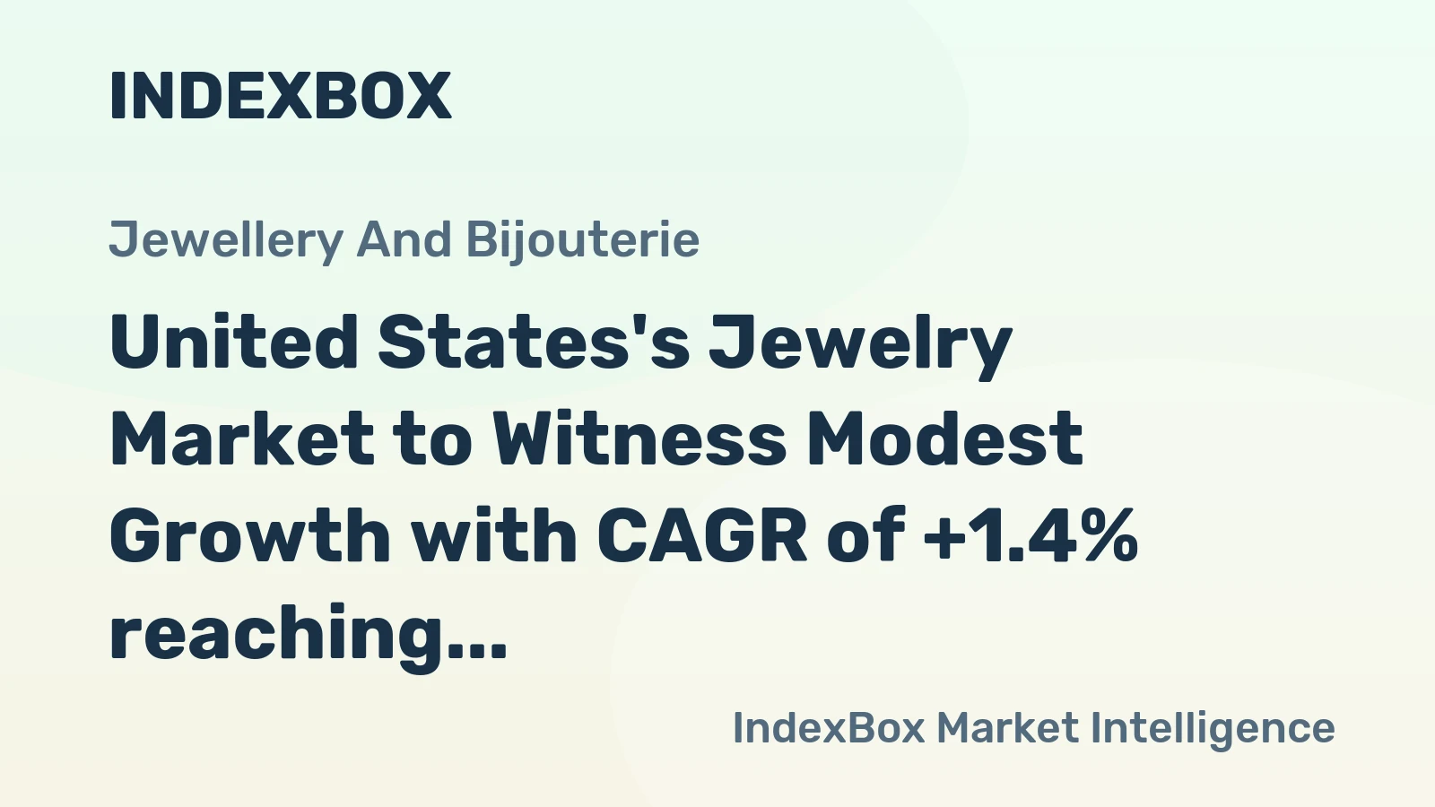 United States's Jewelry Market to Witness Modest Growth with CAGR of +1.4% reaching $114.6B by 2035