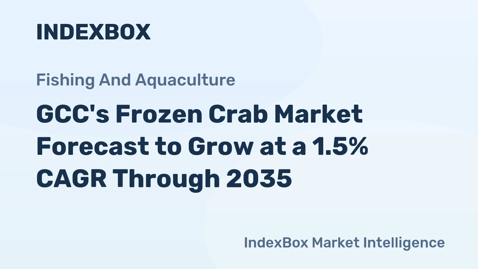 GCC's Frozen Crab Market Forecast to Grow at a 1.5% CAGR Through 2035