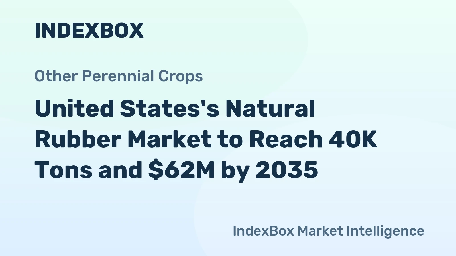 United States's Natural Rubber Market to Reach 40K Tons and $62M by 2035