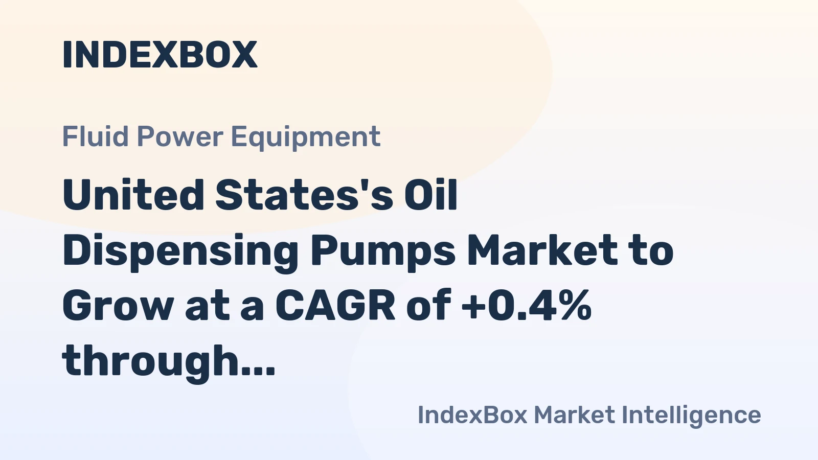 United States's Oil Dispensing Pumps Market to Grow at a CAGR of +0.4% through 2035, Reaching $93M in Value