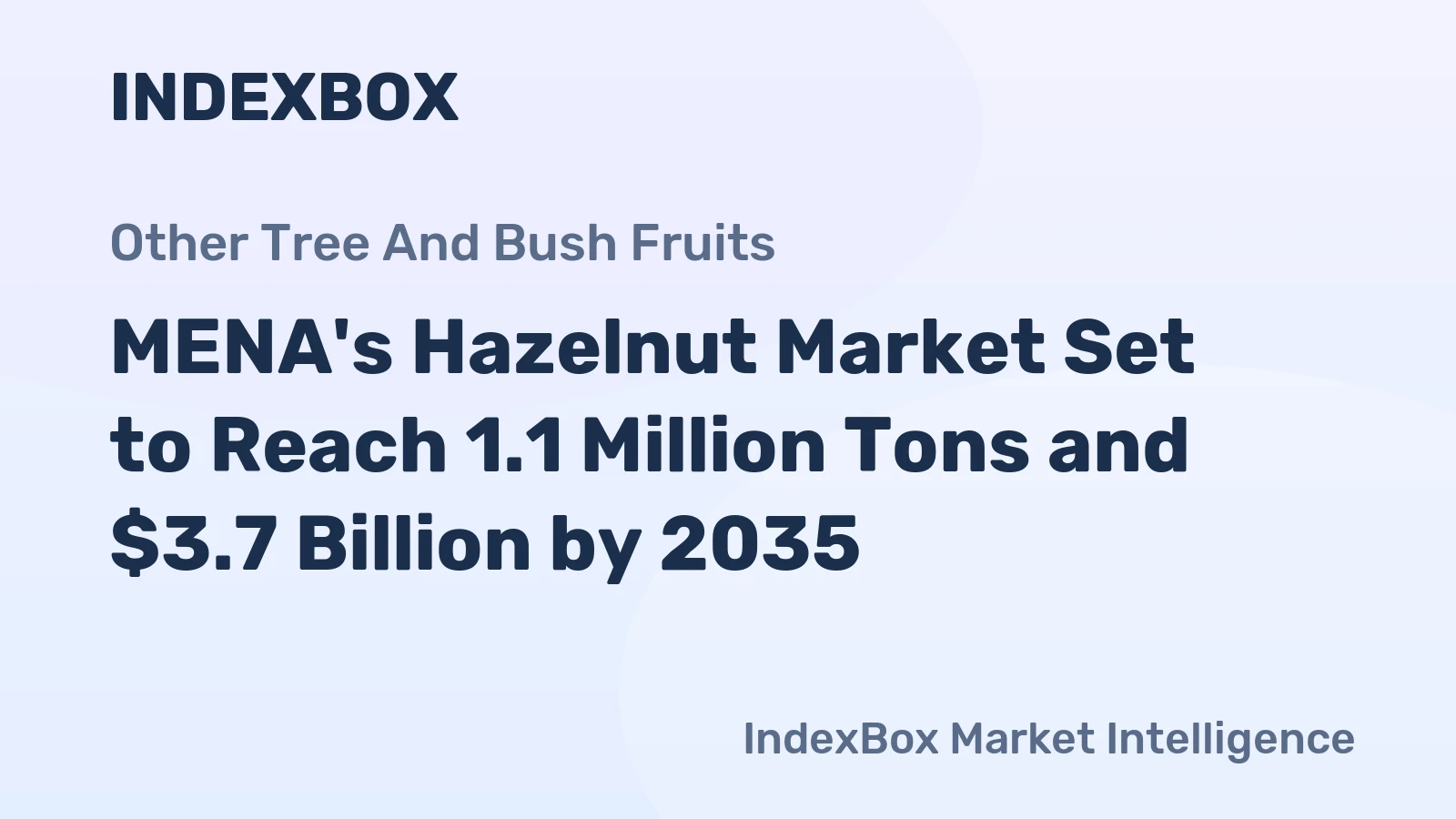 MENA's Hazelnut Market Set to Reach 1.1 Million Tons and $3.7 Billion by 2035