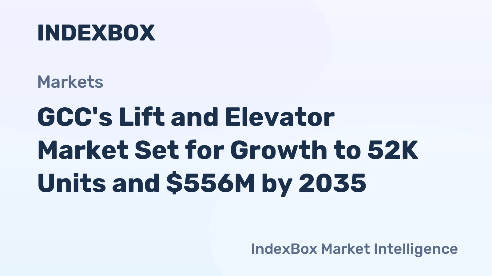 GCC's Lift and Elevator Market Set for Growth to 52K Units and $556M by 2035