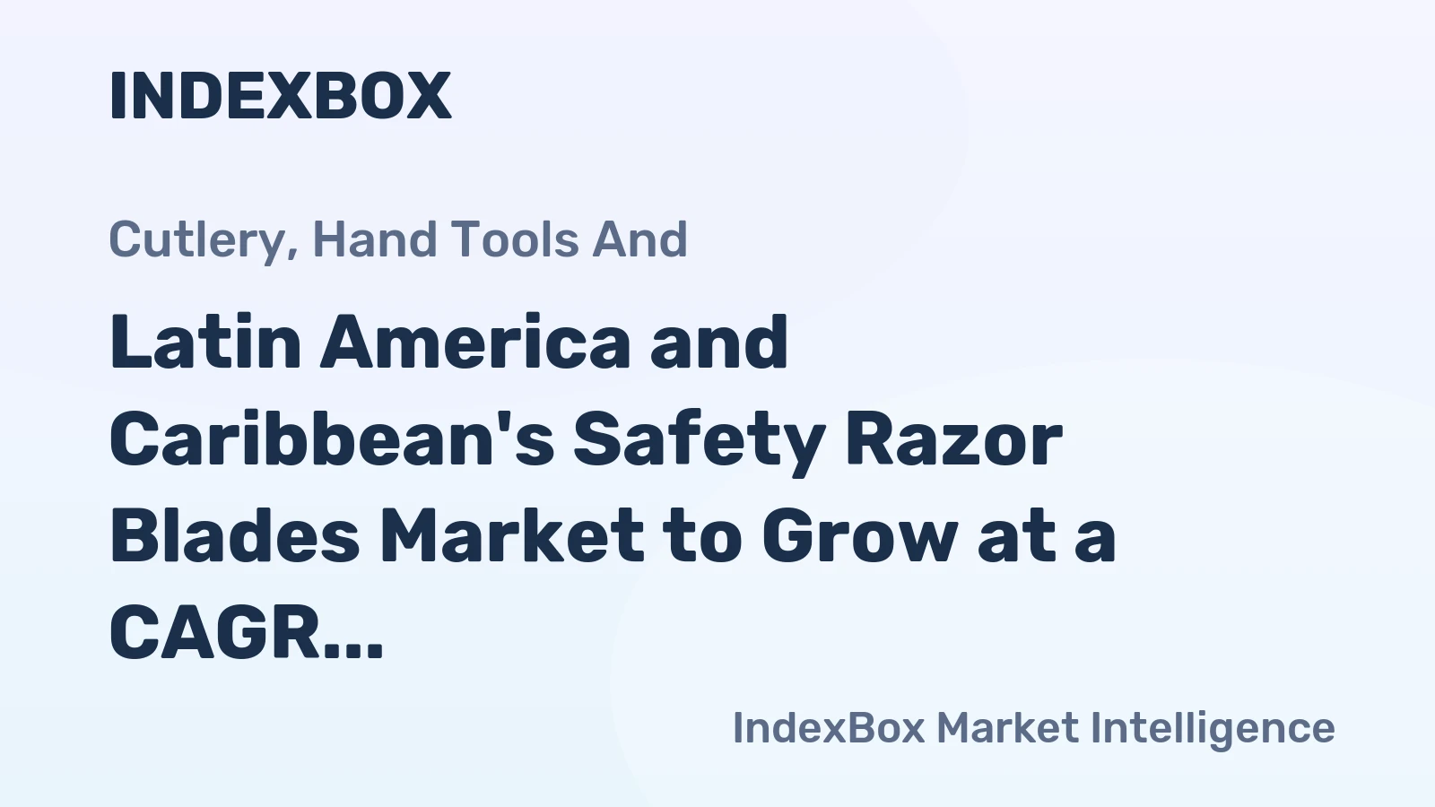 Latin America and Caribbean's Safety Razor Blades Market to Grow at a CAGR of +1.3% from 2024 to 2035