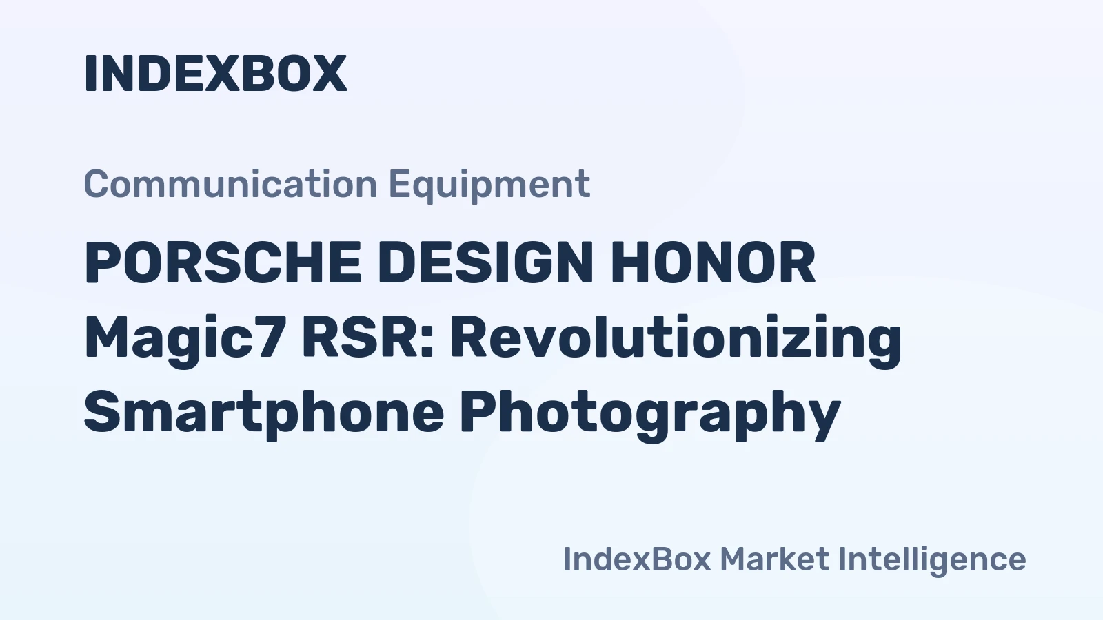 PORSCHE DESIGN HONOR Magic7 RSR: Revolutionizing Smartphone Photography