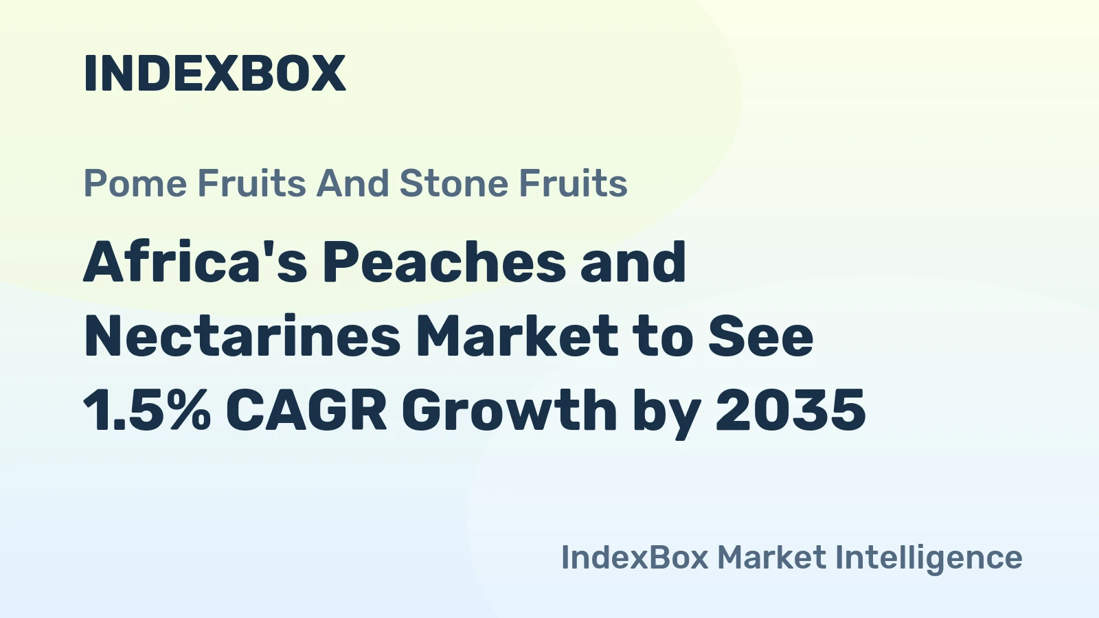 Africa's Peaches and Nectarines Market to See 1.5% CAGR Growth by 2035