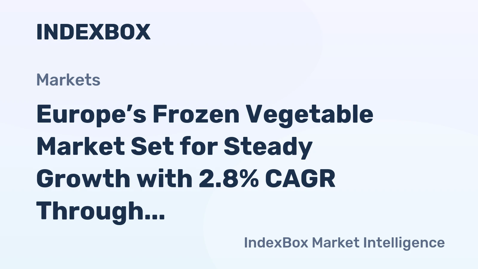 Europe’s Frozen Vegetable Market Set for Steady Growth with 2.8% CAGR Through 2035