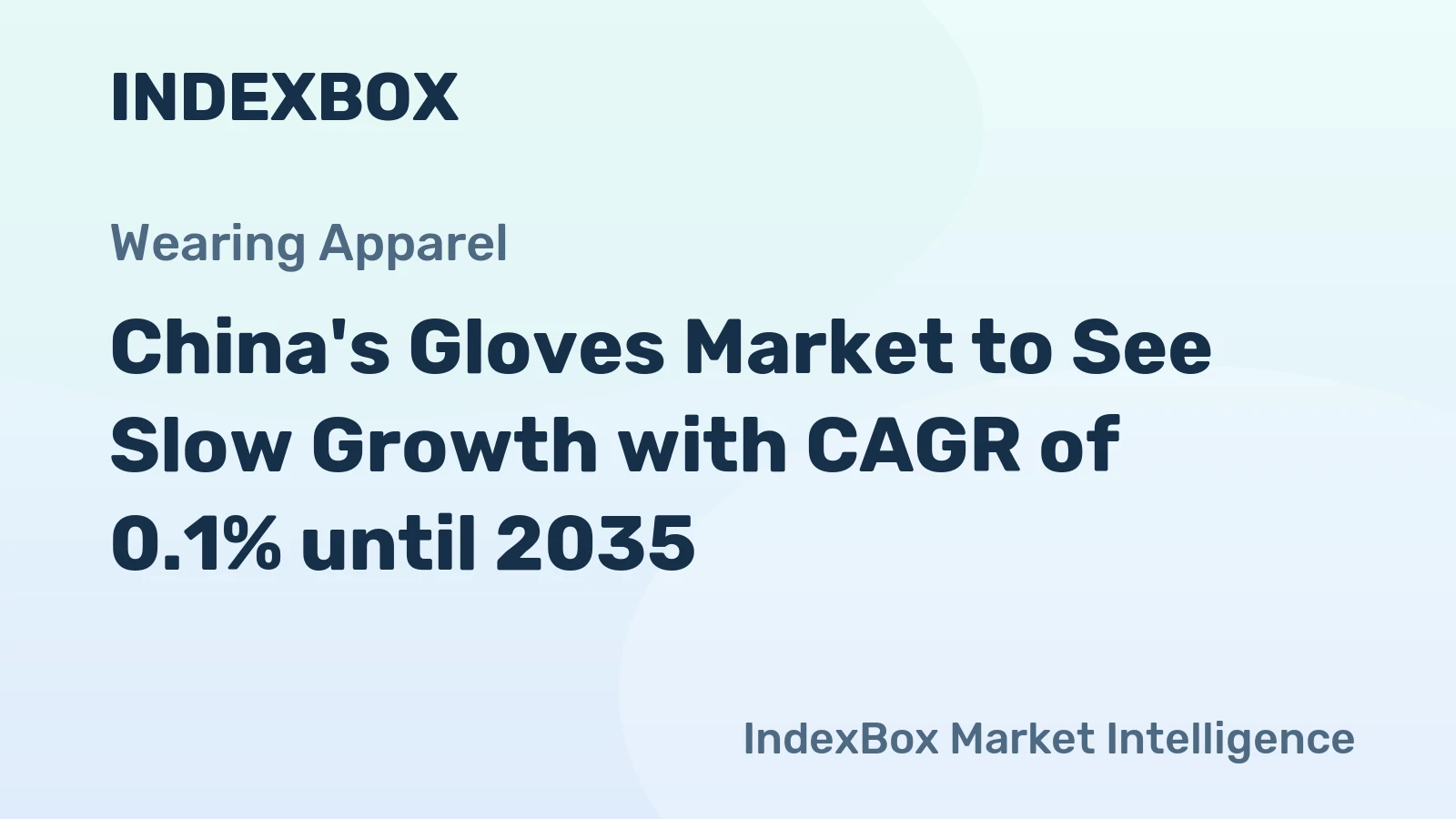 China's Gloves Market to See Slow Growth with CAGR of 0.1% until 2035