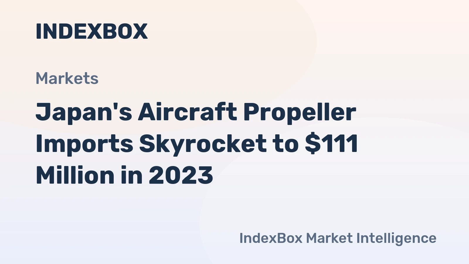 Japan's Aircraft Propeller Imports Skyrocket to $111 Million in 2023