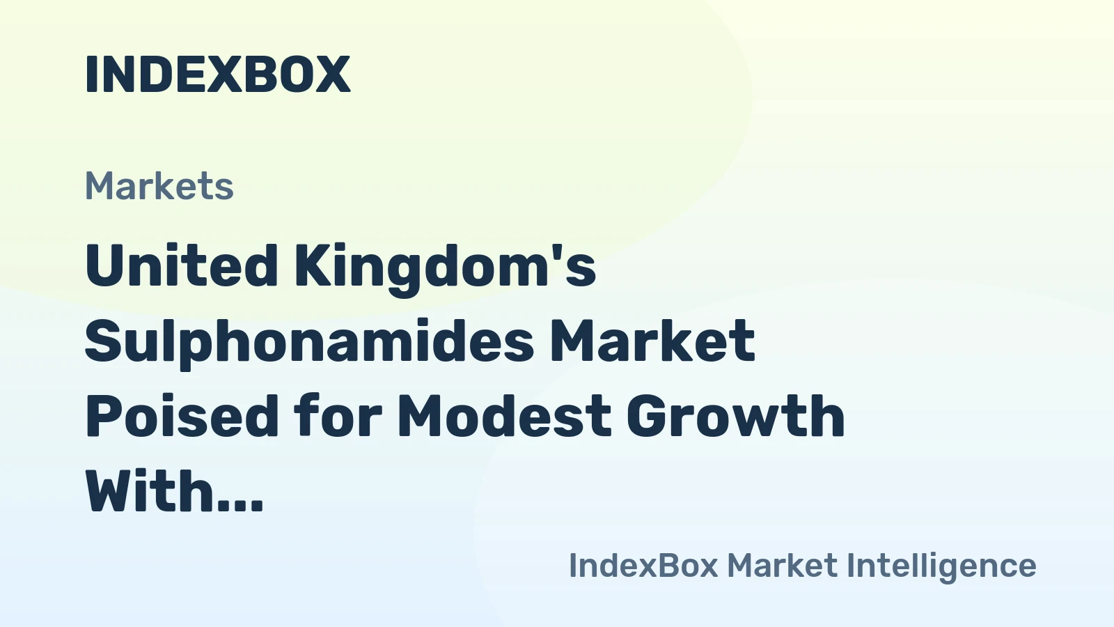 United Kingdom's Sulphonamides Market Poised for Modest Growth With 1.1% Value CAGR