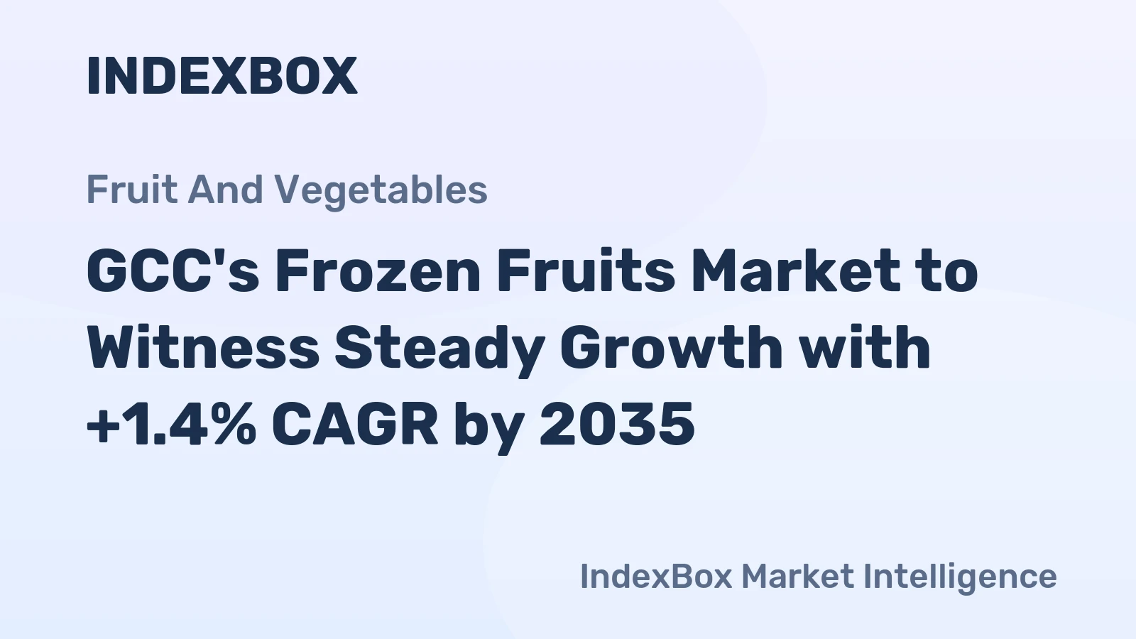 GCC's Frozen Fruits Market to Witness Steady Growth with +1.4% CAGR by 2035