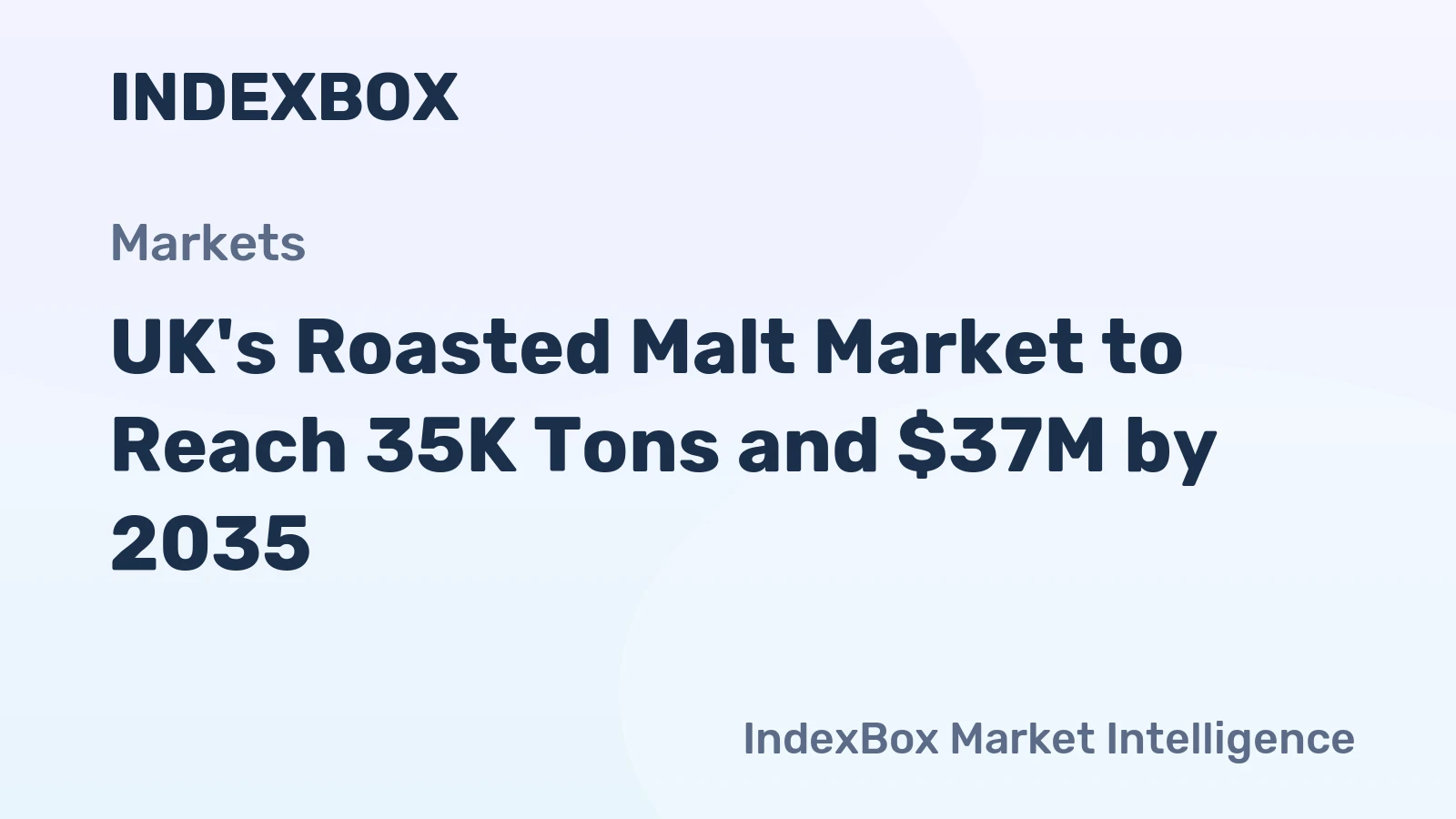 UK's Roasted Malt Market to Reach 35K Tons and $37M by 2035