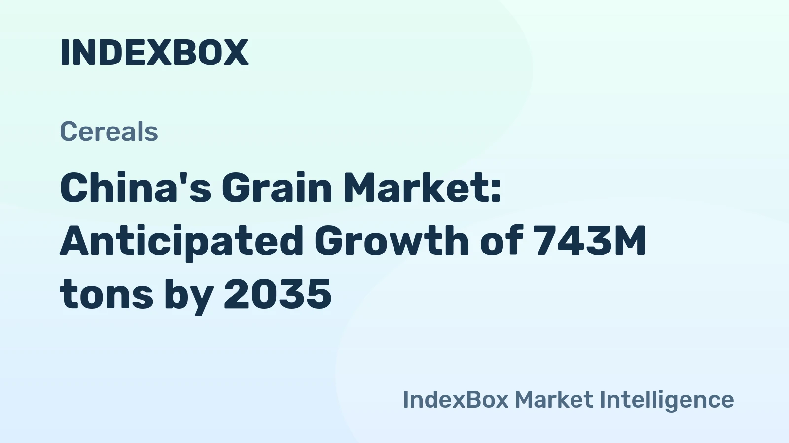 China's Grain Market: Anticipated Growth of 743M tons by 2035