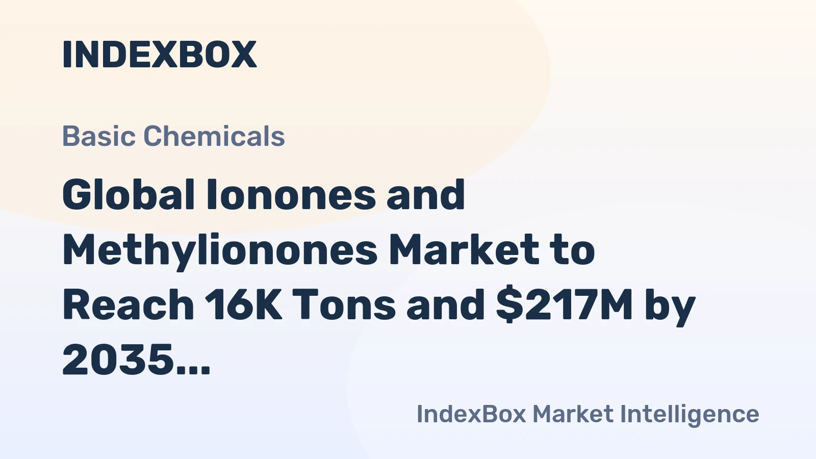 Global Ionones and Methylionones Market to Reach 16K Tons and $217M by 2035