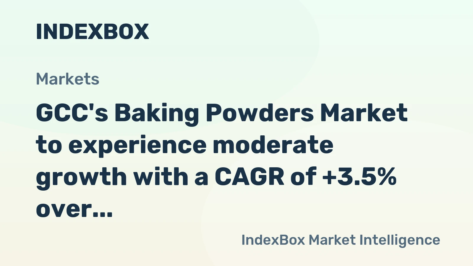 GCC's Baking Powders Market to experience moderate growth with a CAGR of +3.5% over the next decade, reaching 23K tons by 2035