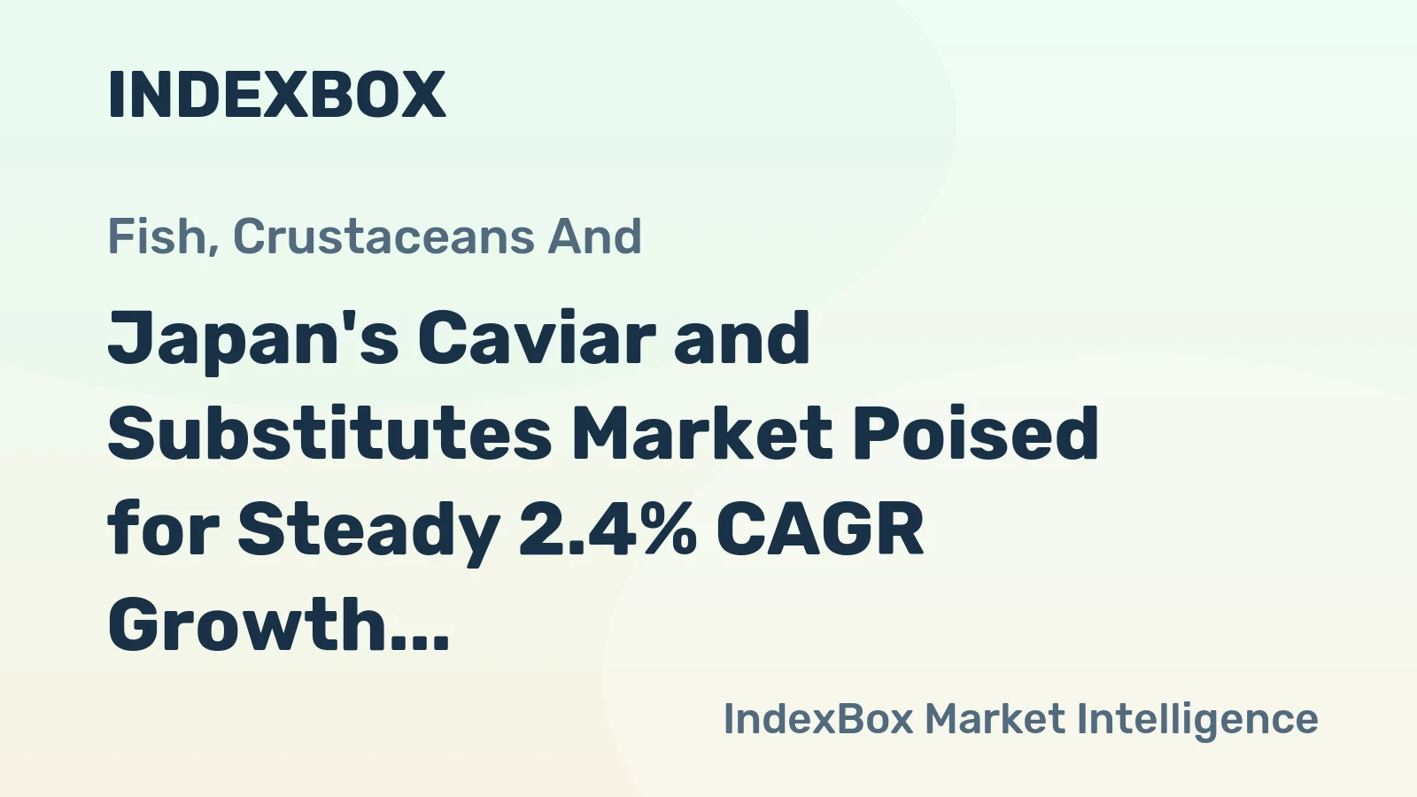 Japan's Caviar and Substitutes Market Poised for Steady 2.4% CAGR Growth Through 2035
