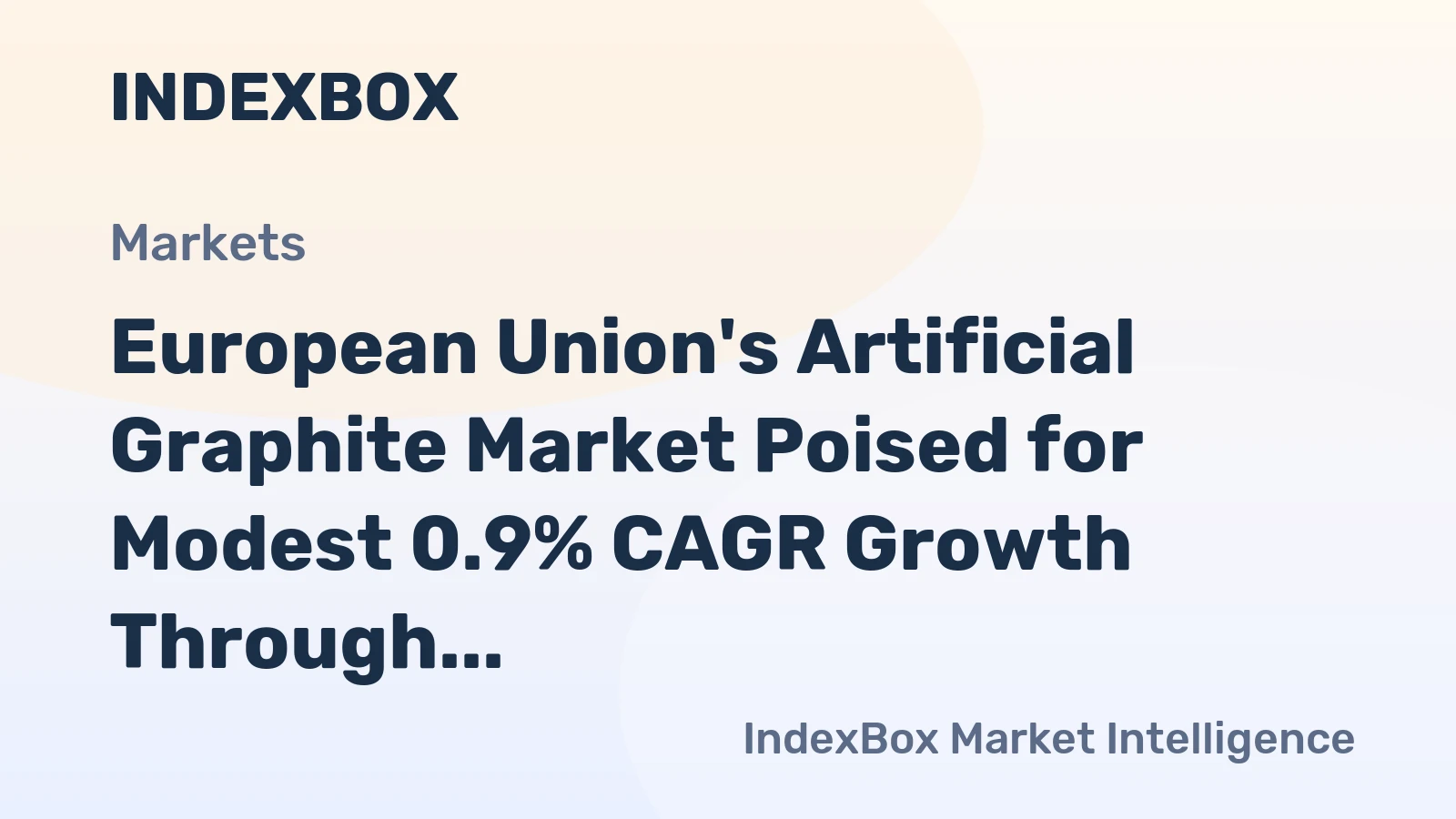 European Union's Artificial Graphite Market Poised for Modest 0.9% CAGR Growth Through 2035