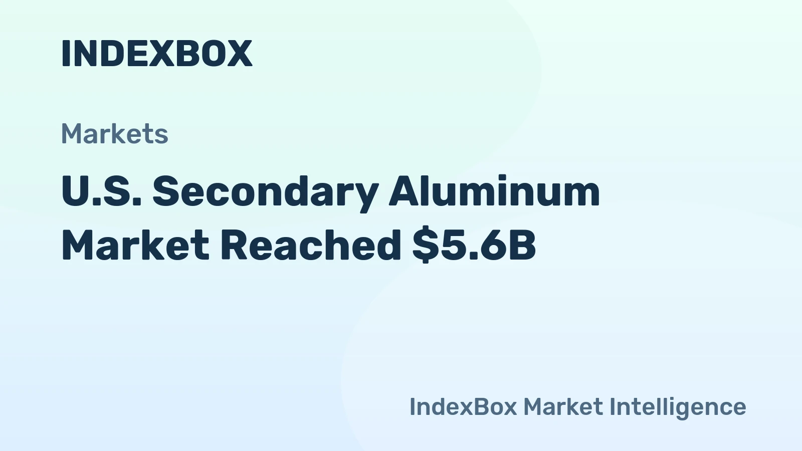 U.S. Secondary Aluminum Market Reached $5.6B
