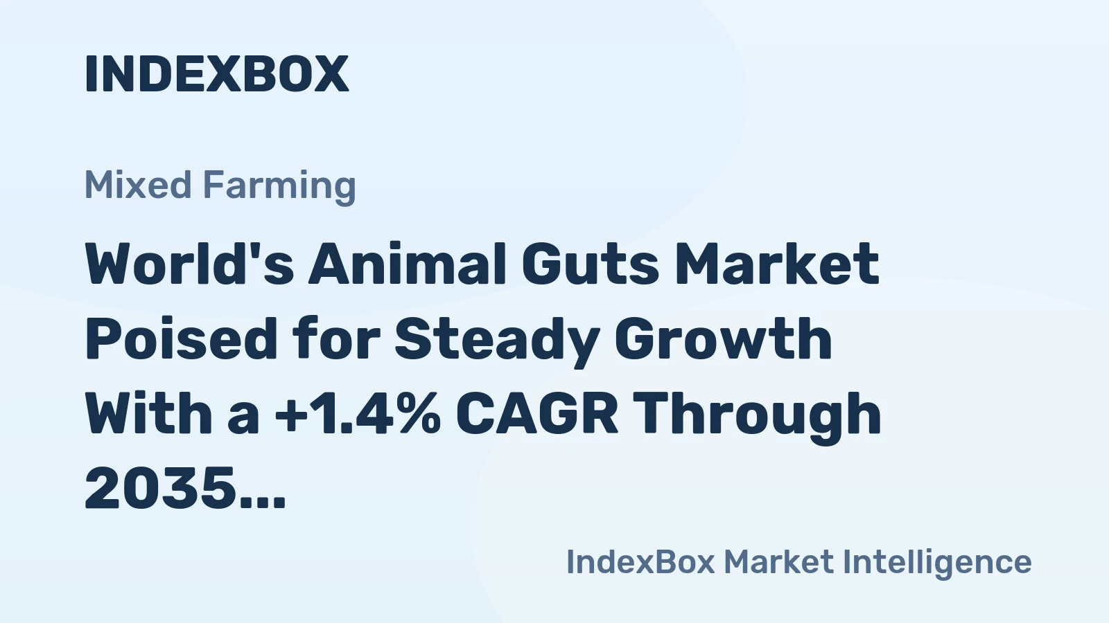 World's Animal Guts Market Poised for Steady Growth With a +1.4% CAGR Through 2035