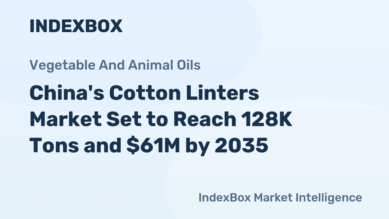 China's Cotton Linters Market Set to Reach 128K Tons and $61M by 2035