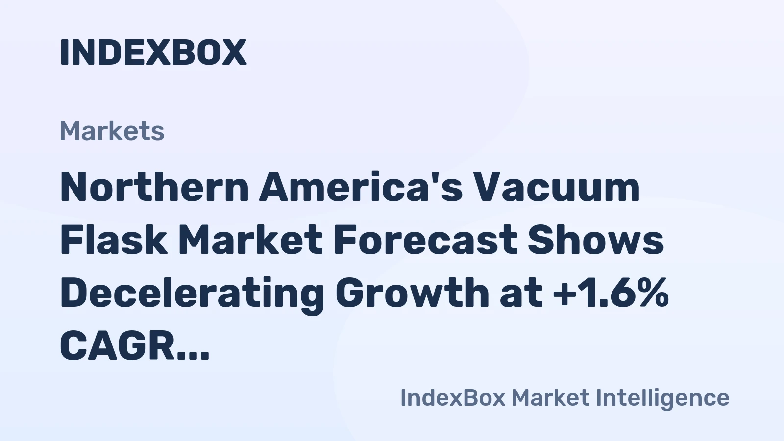 Northern America's Vacuum Flask Market Forecast Shows Decelerating Growth at +1.6% CAGR
