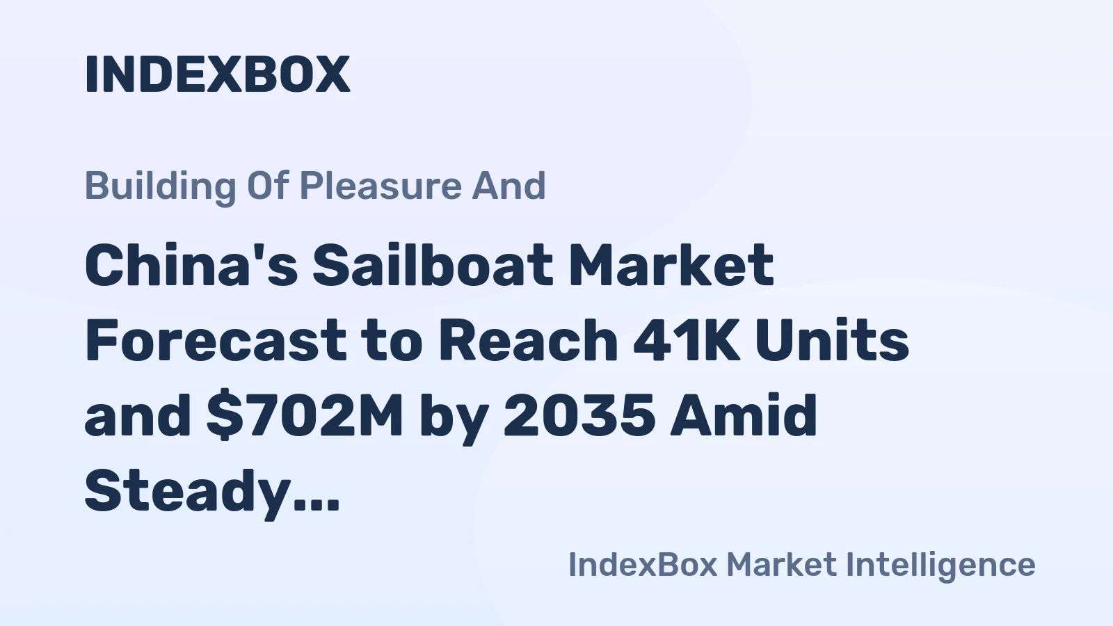 China's Sailboat Market Forecast to Reach 41K Units and $702M by 2035 Amid Steady Growth