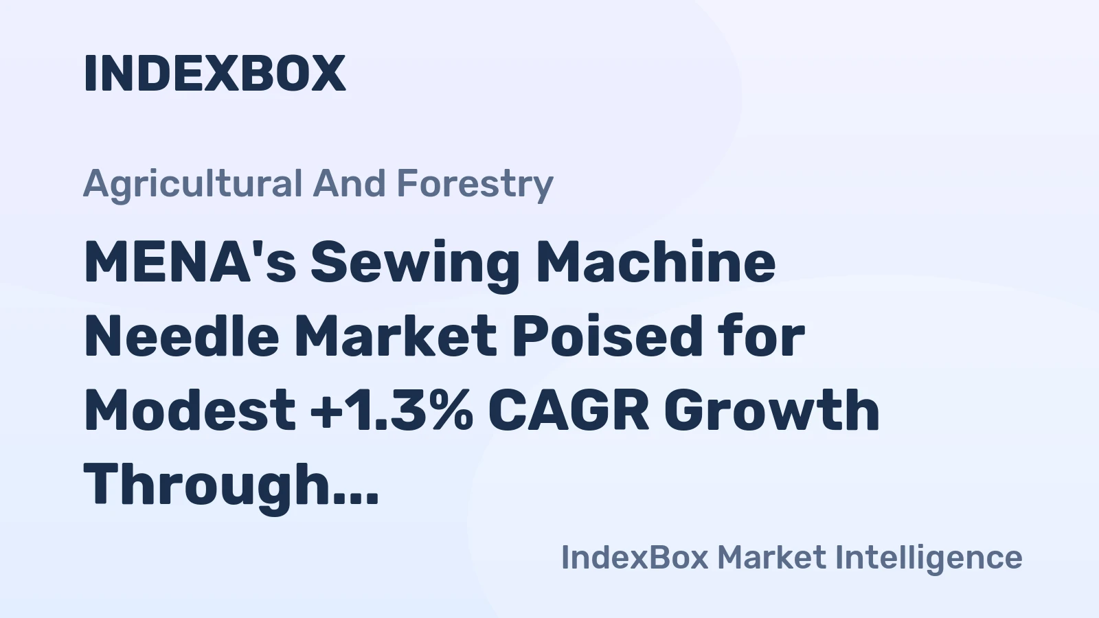 MENA's Sewing Machine Needle Market Poised for Modest +1.3% CAGR Growth Through 2035