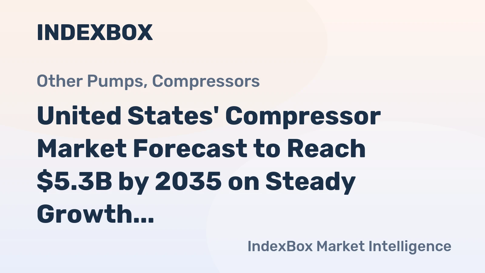 United States' Compressor Market Forecast to Reach $5.3B by 2035 on Steady Growth