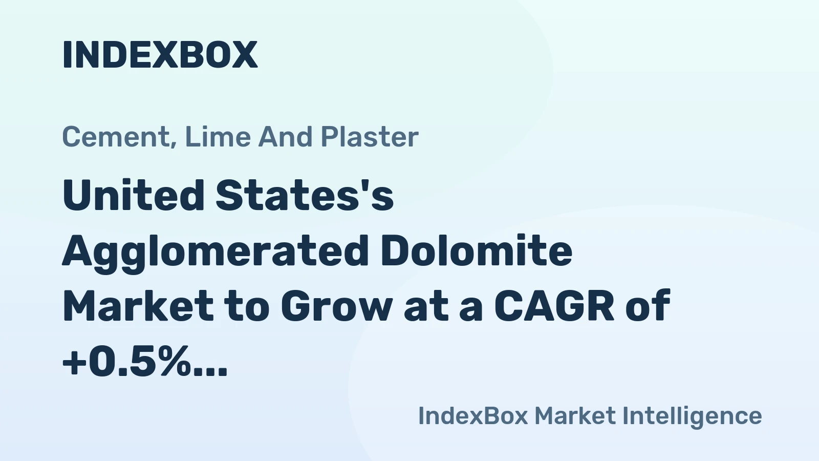 United States's Agglomerated Dolomite Market to Grow at a CAGR of +0.5% until 2035, Reaching 7.4K Tons