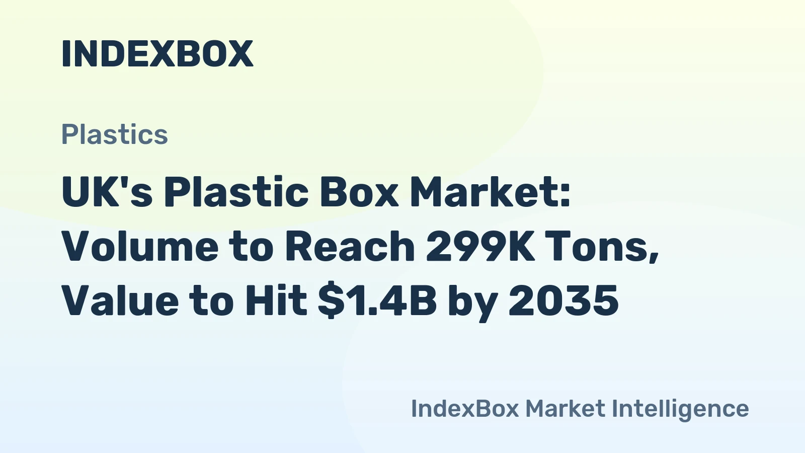 UK's Plastic Box Market: Volume to Reach 299K Tons, Value to Hit $1.4B by 2035