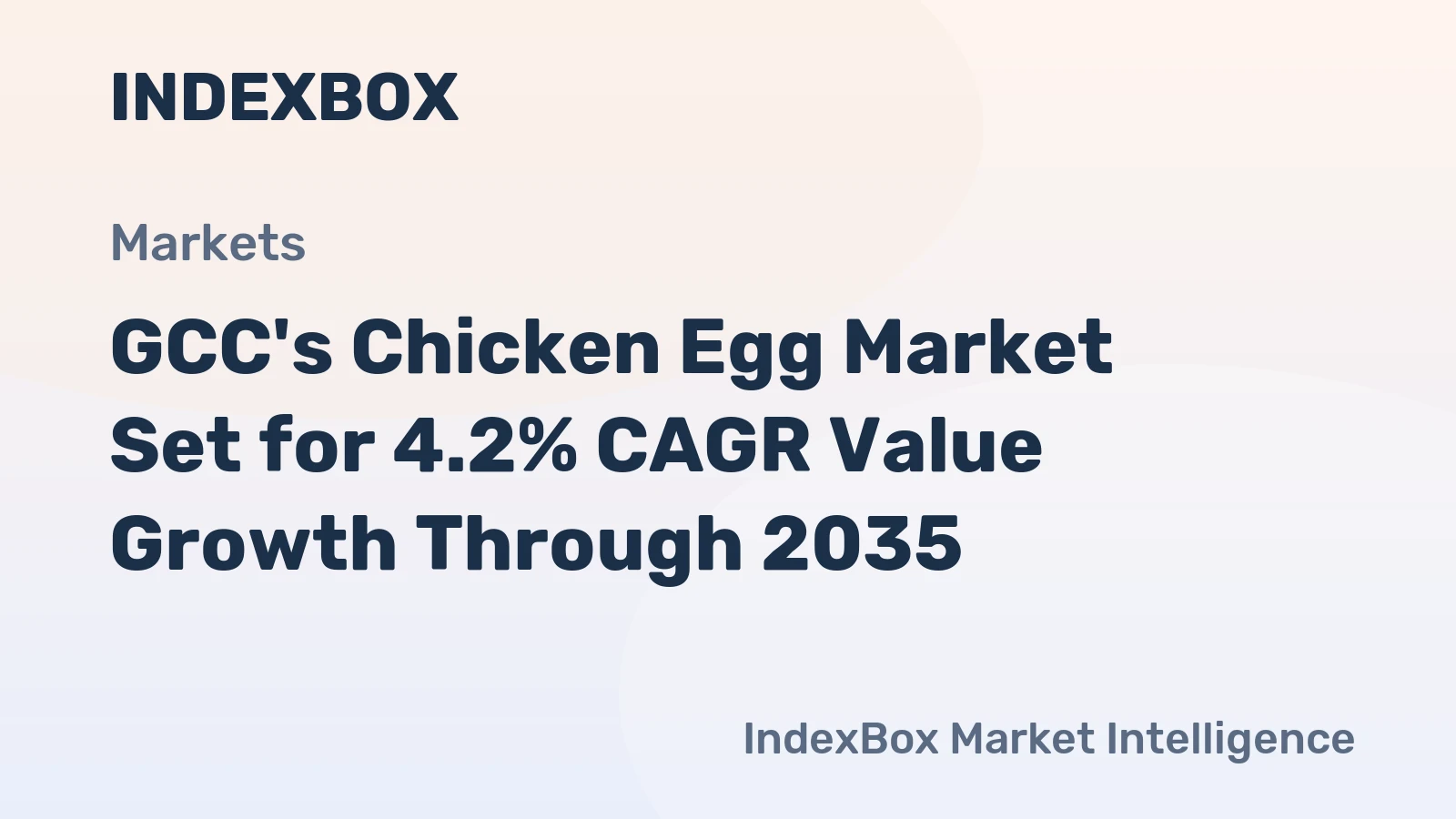 GCC's Chicken Egg Market Set for 4.2% CAGR Value Growth Through 2035